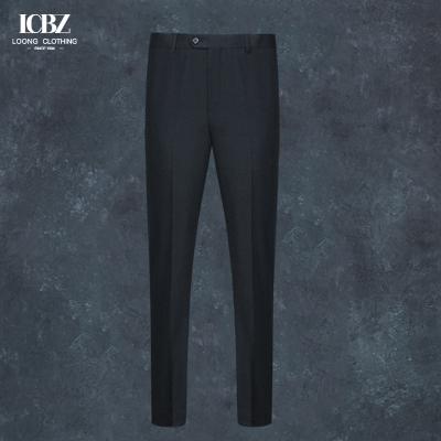 Cina Pantaloni da uomo 100% lana Pantaloni da lavoro Pantaloni da abito nero Pantaloni da lavoro Slim Casual Straight Dress Pantaloni in vendita