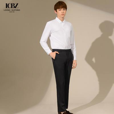 Cina Anti-restringimento 50% Lana Slim Fit Costume Pantaloni per Uomo LCBZ Pantaloni da ufficio personalizzati in vendita