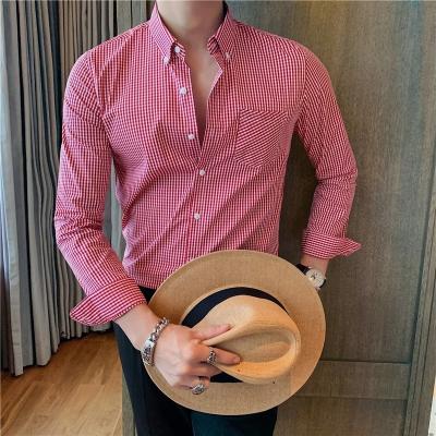 China Camisas formais de algodão maciço de poliéster personalizado Manga longa Slim Fit para homens profissional à venda