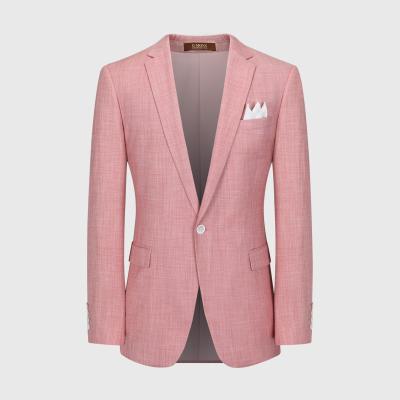 Cina Festa di nozze 2022 Costumi da uomo bianchi a tre pezzi Blazer Metodo di tessitura a lunghezza regolare in vendita