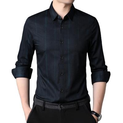 China Camisas personalizadas Camiseta formal para homens Poliéster algodão Manga longa Camiseta casual magra à venda