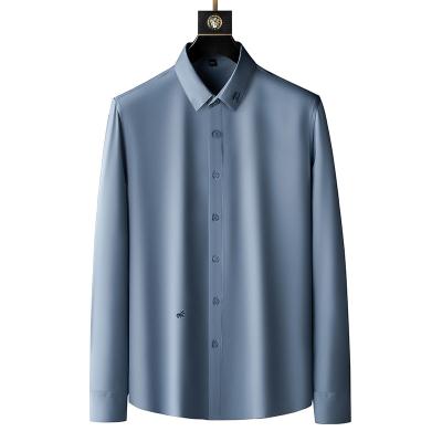 Cina Camicie da uomo in tuxedo d'autunno 100% cotone a manica lunga Camicie formali per taglia più grande in vendita