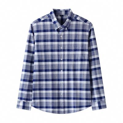 Cina Camicia a quadri slim fit da uomo in viscosa/poliestere/spandese per usura da ufficio primaverile/autunno in vendita