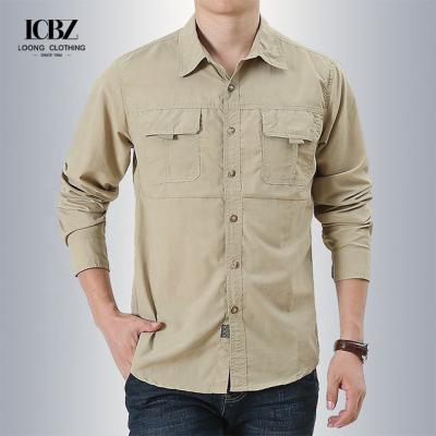 Cina Logo personalizzato Caldo morbido Classic Check Navy 100% cotone Camicia maschile per indossare comodamente in vendita