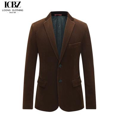 Cina Metodo di tessitura non tessuta abito casual maschile giacca di primavera e autunno abito in cotone in corduroy in vendita