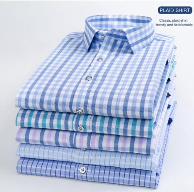 Cina Logo personalizzato Camicie da uomo Slim Fit Camicie da uomo 100% cotone Camicie a manica lunga per uomini 2022 in vendita