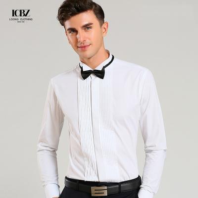 Cina Blusa da uomo a stampo floreale manica lunga camicia da moda con chiusura a seno singolo in vendita