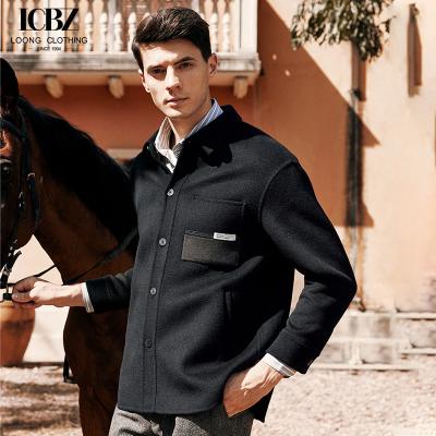 Cina Disegni personalizzati Lana / seta Autunno Inverno Slim Fit uomo Giacca Long Windbreaker in vendita