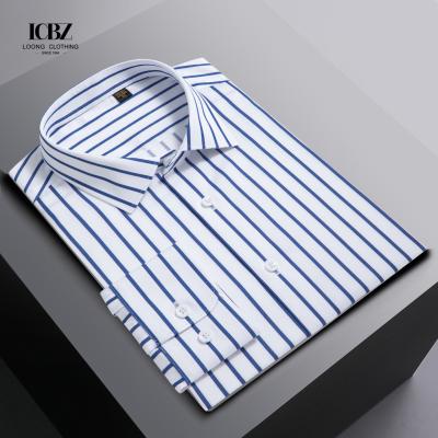 Cina Camicia casual da uomo Malesia Bottone di cotone per ufficio Indossare maniche lunghe Miscela di seta in vendita