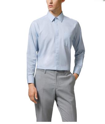 Cina T-shirt con bottone di chiusura coperto tipo manica lunga abbigliamento maschile abito camicie per e comfort in vendita