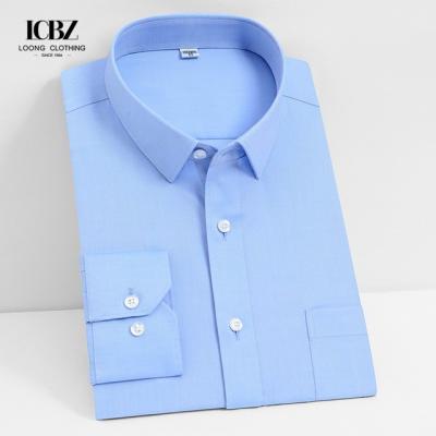 Cina Camicie di stile ricreativo di qualità di cotone puro non stirante camicia da lavoro da uomo a maniche lunghe in vendita
