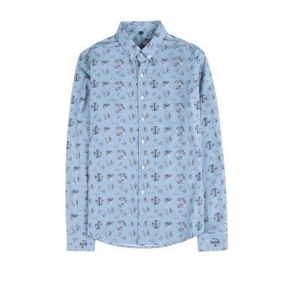 Cina T-shirt da uomo con maniche lunghe e nere traspiranti, regolare, 100% di cotone in vendita