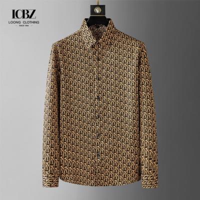 Cina Autunno Casual Moda Maniche Lunghe Maglietta personalizzata di grandi dimensioni Logo Stampa per Mens Designer in vendita