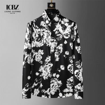 Cina Nonwoven maschile slim manica lunga casual camicie da uomo autunno personalizzazione del logo in vendita