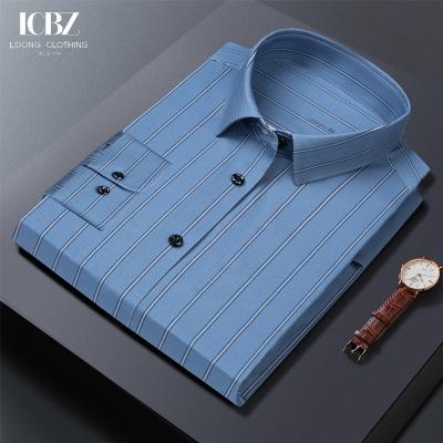 Cina 100% cotone camicia da uomo senza ferro con maniche piene e materiale di lusso in vendita