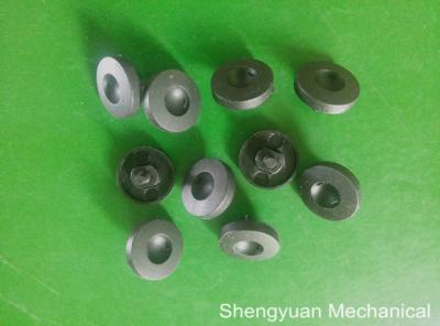 Chine La haute précision a usiné la couverture noire de bout de silicium de pièces faites sur commande de plastique à vendre