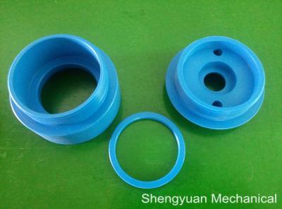 Chine Le plastique bleu de POM a usiné des pièces, anneau d'entretoise d'OD 52/joints en plastique à vendre