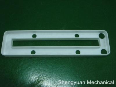 Chine Plat de corps d'isolateur de bâti usiné par téflon blanc de composants en plastique à vendre