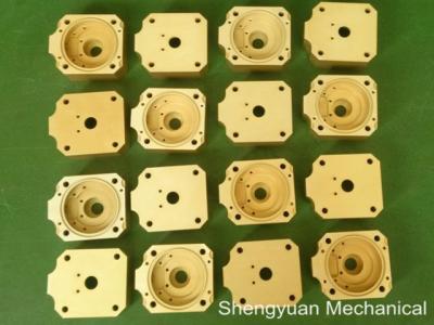 Cina Alloggio giallo dorato lavorante di Powdercoat dell'alluminio 5083 del convertito di precisione fredda di CNC in vendita