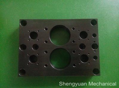 Cina Strato superiore del piatto dei pezzi meccanici di ossidazione C.R.S di precisione nera di CNC in vendita