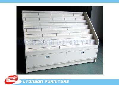 Китай Белые стойки дисплея рекламы MDF OEM/1700mm * 650mm * 1200mm продается