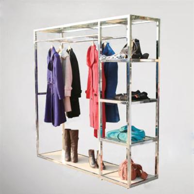 Cina Multi esposizione Shelfs dell'indumento di funzione con la placcatura di cromo dei banchi di mostra del metallo in vendita