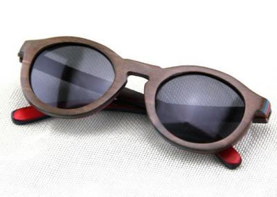 China Os vidros de Sun feitos sob encomenda feitos a mão, madeira moldaram a forma de bambu do Eyewear dos óculos de sol à venda