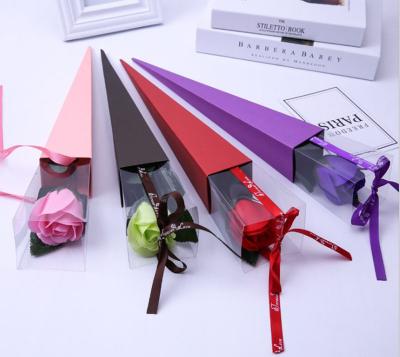 중국 투명한 창문과 함께 재활용 할 수있는 사용자 지정 추수감사절 모양 꽃 선물 상자 판매용