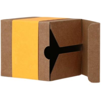Square Scented Candle Box Kraft Paper Gift Packaging Eco Friendly