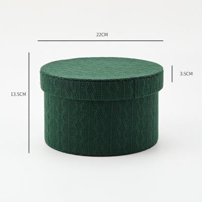 Китай Бумажные цветковые жесткие коробки с настраиваемым бархатным круглым продается