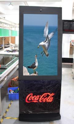 Chine Signage 55inch numérique de support de joueur de la publicité d'affichage à cristaux liquides seul avec l'angle et le logo de LED à vendre