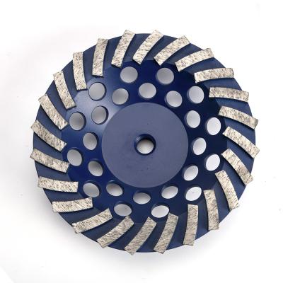 China 24 muelas abrasivas divididas en segmentos de la taza de Turbo 7 pulgadas para el pulido superficial en venta