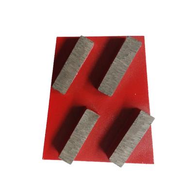 China Segmentos concretos de Diamond Grinding Tools Trapezoid Four del piso 40*10*10m m en venta