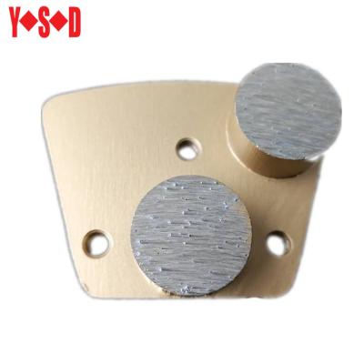 China El enlace Diamond Grinding Shoes Trapezoid Double del metal obstruye 6# - 300# amoladora concreta Shoe en venta