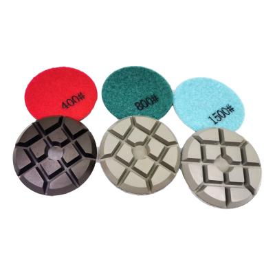 Cina Concrete transitional grinding pads (3pcs)#100 with ceramic bonding for concrete fine polishing in vendita