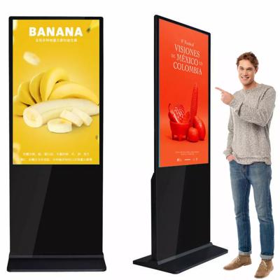 Cina Touch screen dell'interno a 55 pollici del chiosco del cavalletto del totem dell'affissione a cristalli liquidi 49 interattivi Android in vendita
