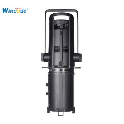 China 200W RGBAW LED Low-Noise Profile Spot – Touchscreen & Aspheric Lens & 4 Metal Cutters for Precise Lighting for sale