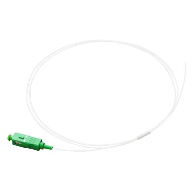 중국 0.9 밀리미터 직경 파이버 케이블 조립 9 / 125 G657A1 SC / UPC 단순하 닦백색 판매용