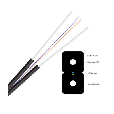 중국 공장도 가격 1,2는 FTTH G657A1 G657A2 평평한 하락 광섬유 케이블을 공동을 만듭니다 판매용