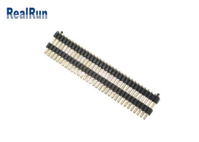 Китай Мужчина 2X33p соединителя SMT заголовка Pin вспышки 1.0mm золота PA6T с пластмассой слоя столба двойной продается