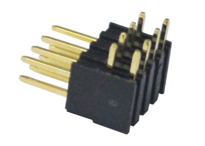 Cina isolante PA6T 3A di 2.54mm 500VAC Pin Header Connector Right Angle in vendita