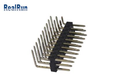 China Fileira de superfície Pin Header do conector macho três da montagem de PBT 2.54mm à venda