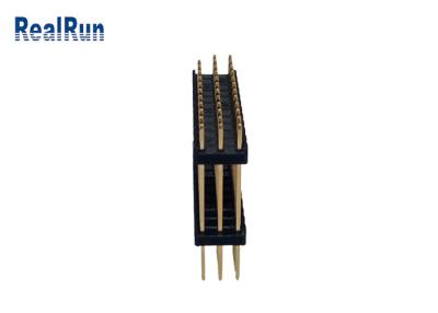 China Pin chapeado ouro da fileira 36 do conector H2.5mm três do MERGULHO de 3.0Amp PBT à venda
