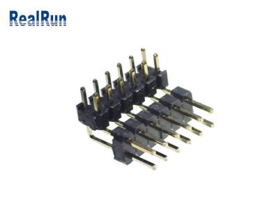 Cina SGS d'ottone di Pin di H2.0 PBT PA6T Pin Header Connector Dual Row 2*6 in vendita