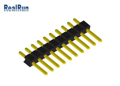 Cina singolo connettore del bordo del PWB di Pin Header PA6T PBT di fila di 1x10P UL94V-0 in vendita