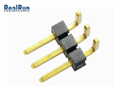 Cina Au d'ottone 3μ» Pin Header 1*3P H3.2 dello SGS LCP di LCP Pin Header Connector in vendita