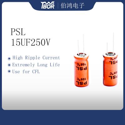 China De energie bewaart Lampaluminium Elektrolytische Condensator 15uF 250V 10x20mm Te koop