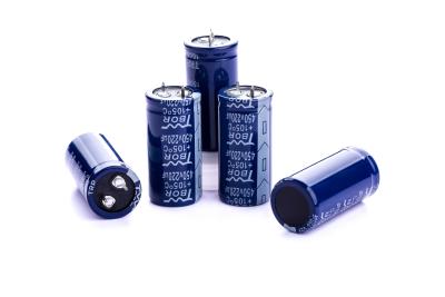 Κίνα ευρεία θερμοκρασία πυκνωτών 220UF 450V 30x30mm UPS 2000 αντοχή ωρών προς πώληση