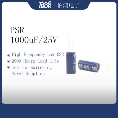 Cina Condensatore miniatura basso ad alta frequenza 10x17mm di esr 1000UF25V in vendita