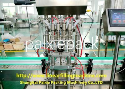 China Máquina de rellenar de la pasta de tomate automática linear de la máquina de rellenar del motor servo del ahorro de espacio en venta